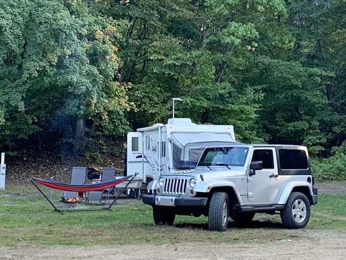 The campground offers front-row seats to lake life for those who want to extend their beach escape.