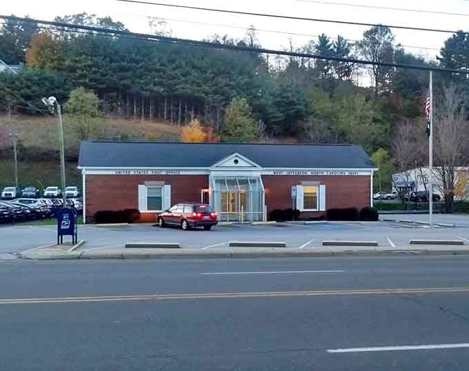 The Post Office maintains its civic dignity, a reminder that some institutions still anchor community life.