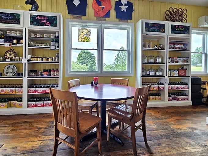 A cozy table by the window where you can watch the world go by while savoring every last bite.