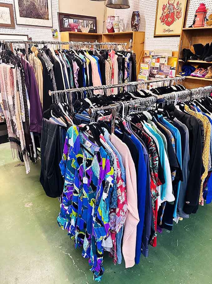 Vintage clothing racks overflow with patterns so bold they make today's fashion look timid and uninspired by comparison.