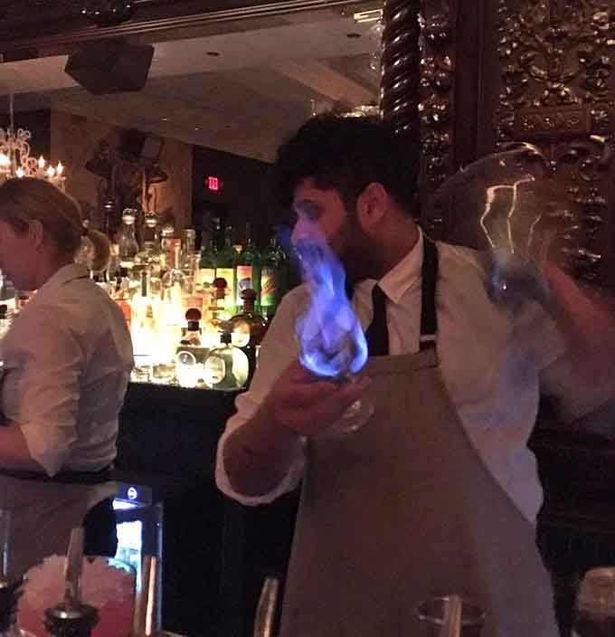 When your bartender's cocktail catches fire, you know you're in for more than just your average Tuesday night out drinking.