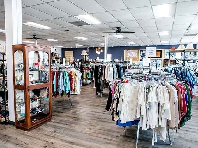 Organized racks and thoughtful displays make browsing here feel like shopping at your favorite department store.