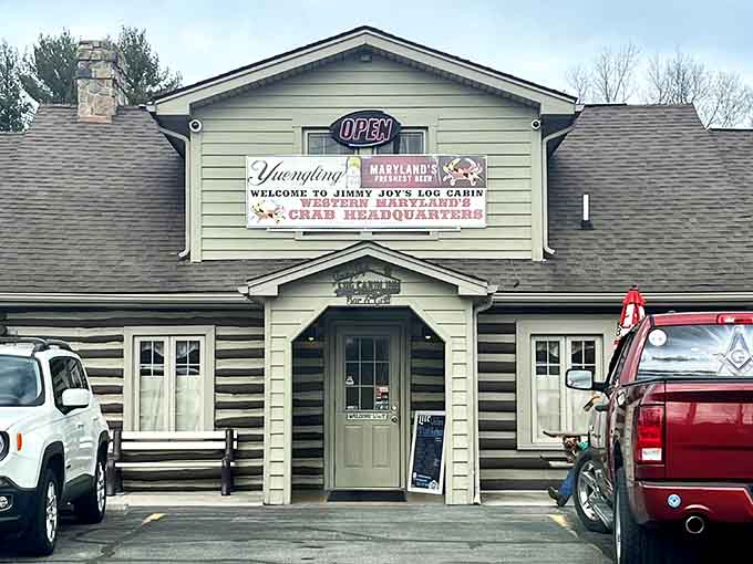 The welcoming marquee announces you've found Maryland's freshest crabs in the most unexpected mountain setting.