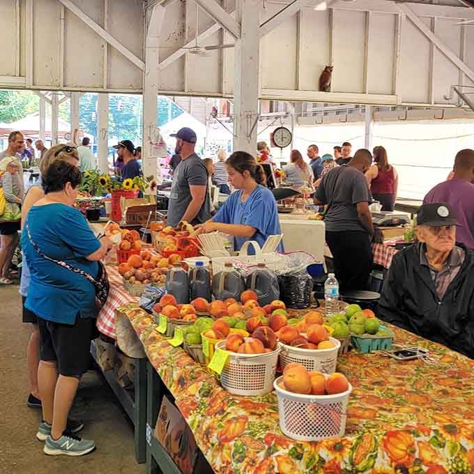 The farmers market overflows with fresh produce and friendly faces, where supporting local growers feels good and tastes even better.