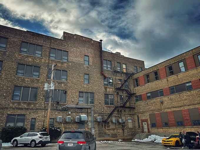 The building's weathered exterior promises authenticity, like a good diner that doesn't need fancy signs to prove itself.