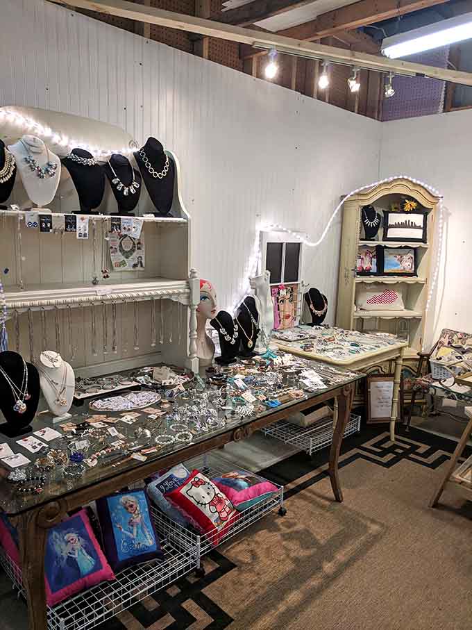 Jewelry displays sparkle with possibilities, from costume pieces to treasures that could complete any outfit perfectly today.