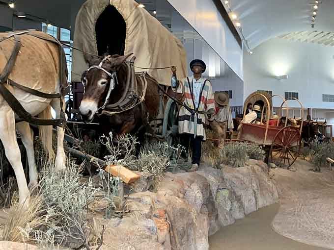 The Oregon Trail Interpretive Center brings pioneer history to life without the dysentery, which is really the ideal approach.