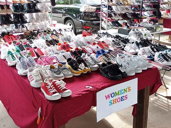 Women's shoes in every color and style imaginable, because footwear shopping shouldn't require taking out a small loan.