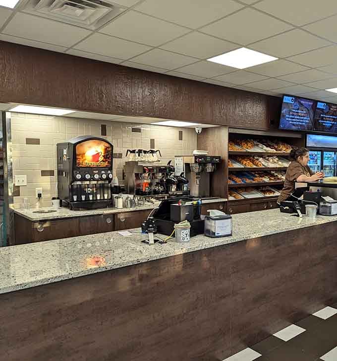 Behind this counter, magic happens daily in the form of fresh donuts that'll ruin chain stores forever.