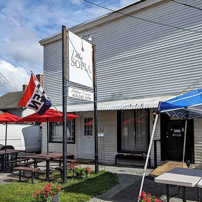 Villa Sofia offers a taste of Italy in antique country, perfect for refueling between your vintage hunting expeditions.