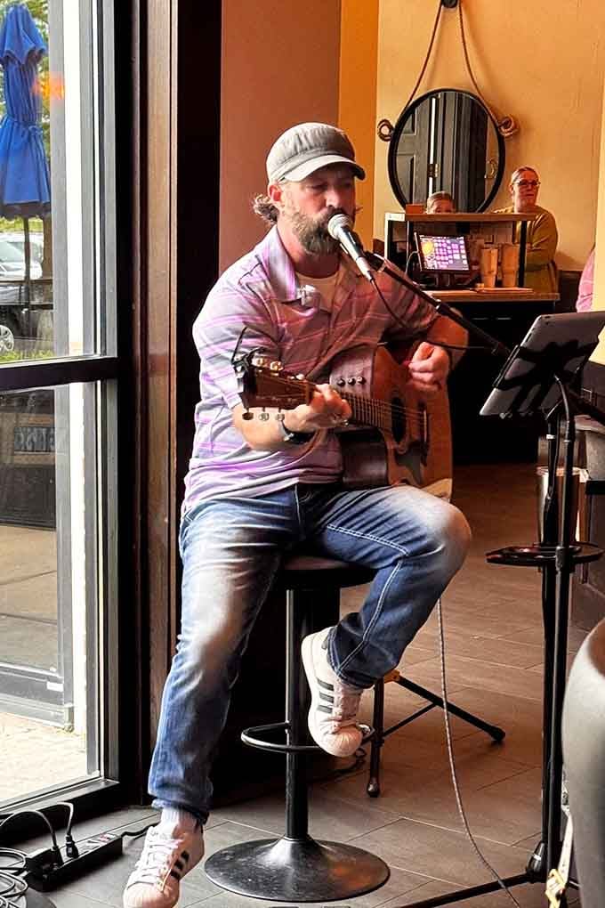 Live music on the patio adds that extra layer of ambiance that transforms dinner into a complete experience.