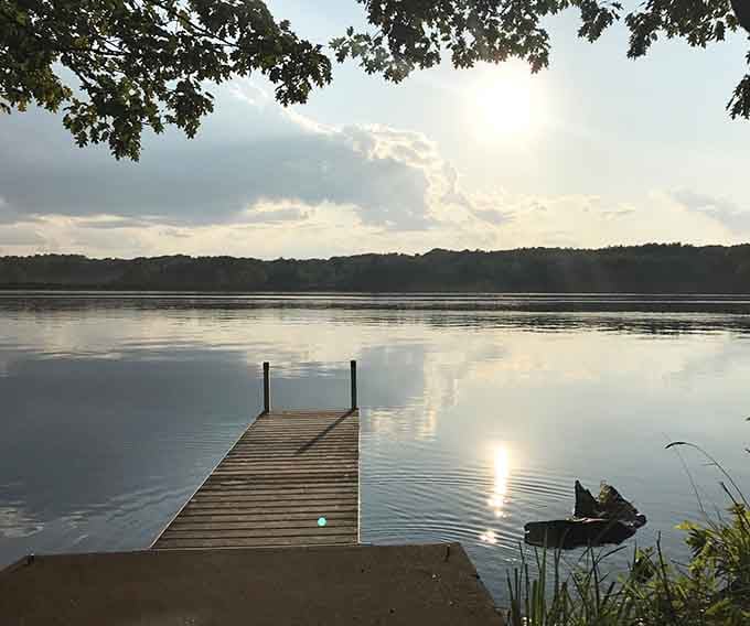 Your own private dock awaits for fishing, contemplating life's mysteries, or just dangling your feet in the water.