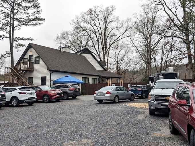 A full parking lot tells you everything about how locals have embraced this special spot.