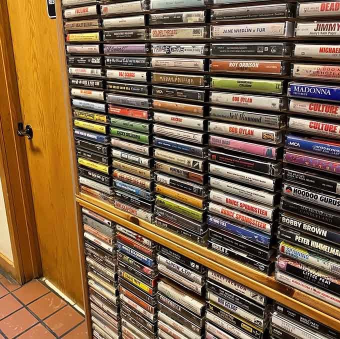 Yes, they have cassette tapes too, proving nostalgia comes in many formats for every generation of music lovers.