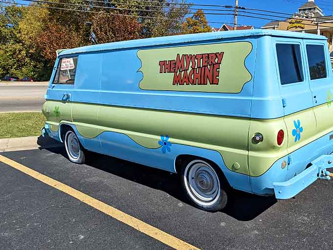 The Mystery Machine van promises adventure, though Scooby Snacks aren't included with museum admission.