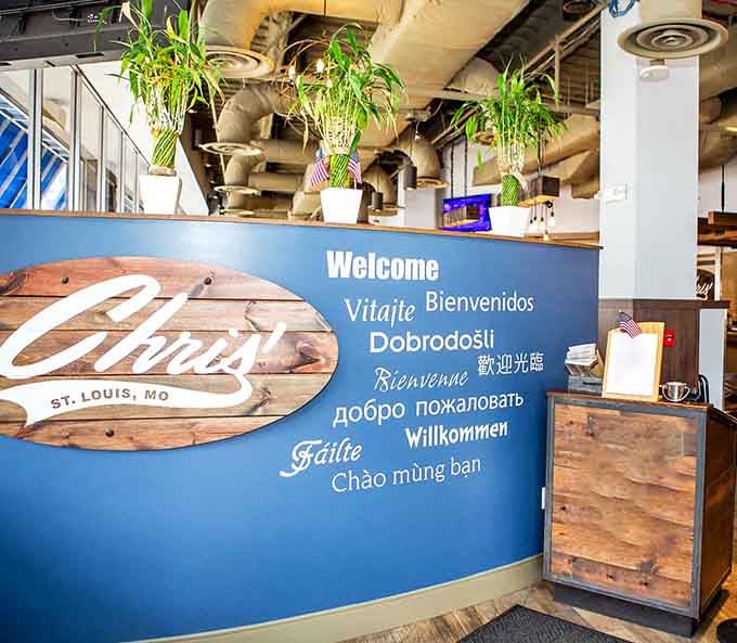 Welcome signs in multiple languages greet you warmly, proving good food truly is a universal language everyone speaks.