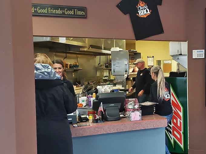 The counter where you place your order and begin the delicious anticipation of what's coming next.