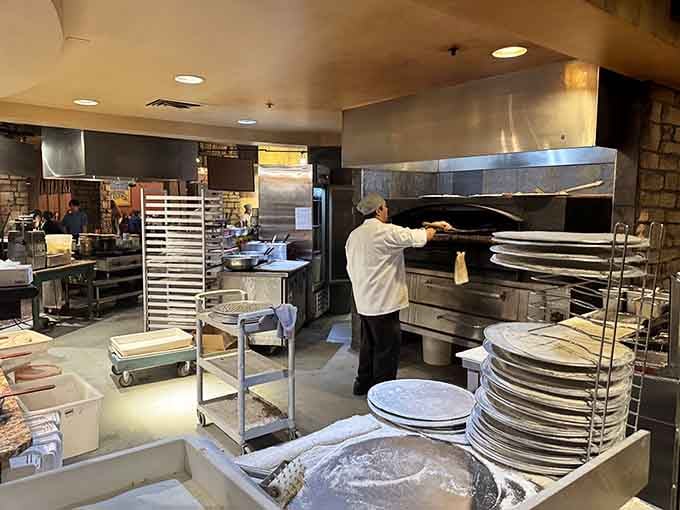 Watching pizza emerge from that oven is mesmerizing, like dinner and a show rolled into one delicious experience.