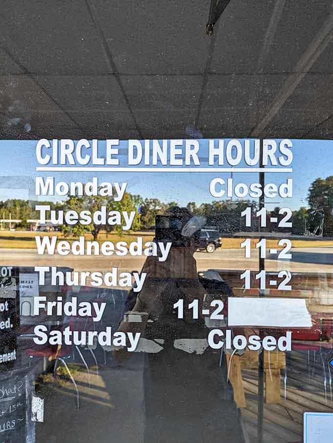 Tuesday through Friday, 11 to 2, so plan accordingly because missing lunch here would be a genuine tragedy.