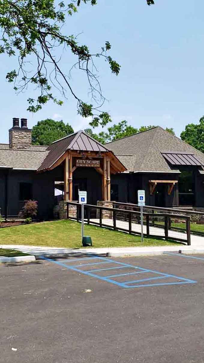 The entrance promises something special inside, like the opening credits to your new favorite weekend destination show.