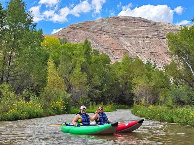 Kayaking the Verde River offers liquid therapy with mountain views&mdash;nature's version of a spa day, basically.