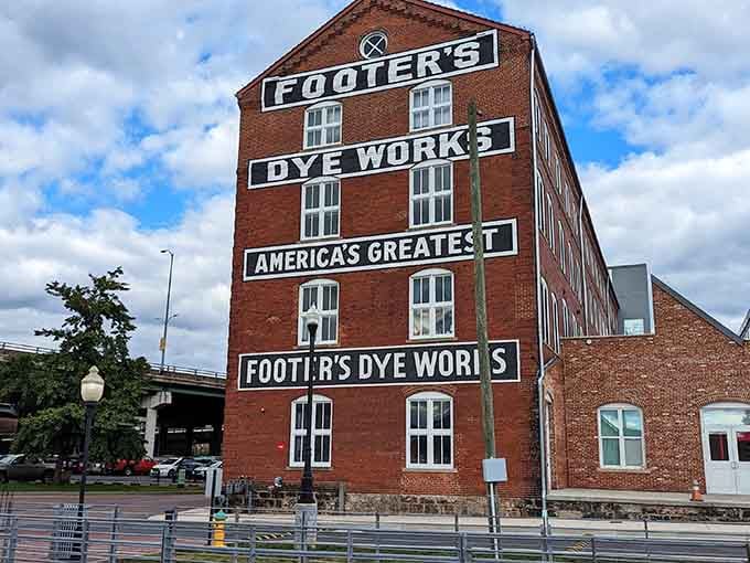 This industrial giant stands tall, reminding passersby that Cumberland built things to last, not just until next year's model.