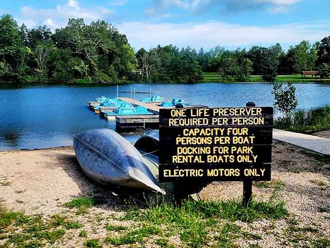 The boat dock beckons, promising lazy afternoons on the water with nothing but time and good company ahead.