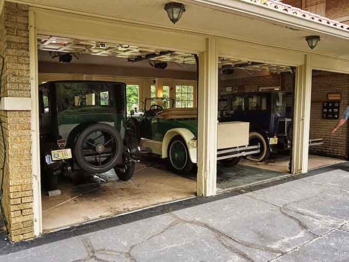 The garage houses vintage automobiles that remind us Kokomo was once America's automotive innovation capital, no exaggeration.