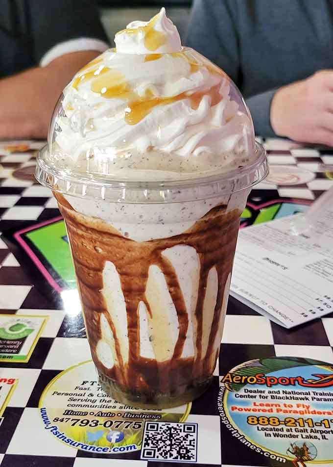 A milkshake so epic it needs its own structural support system&mdash;possibly even a spoon-shovel hybrid.