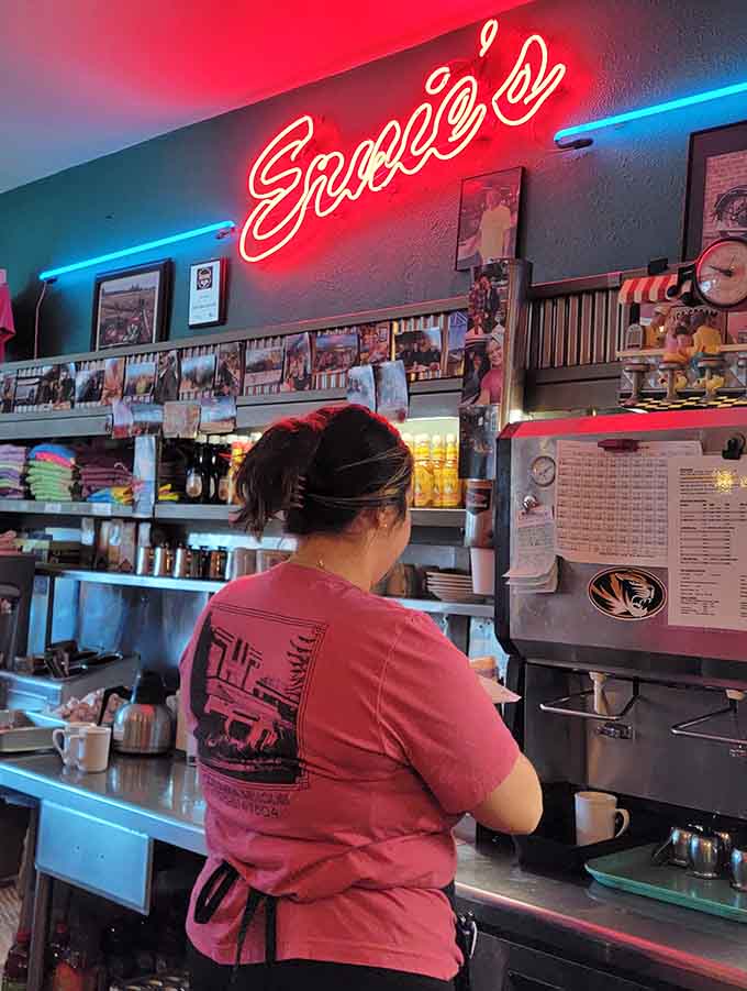 Friendly staff keeping the coffee flowing and the smiles coming, one customer at a time.