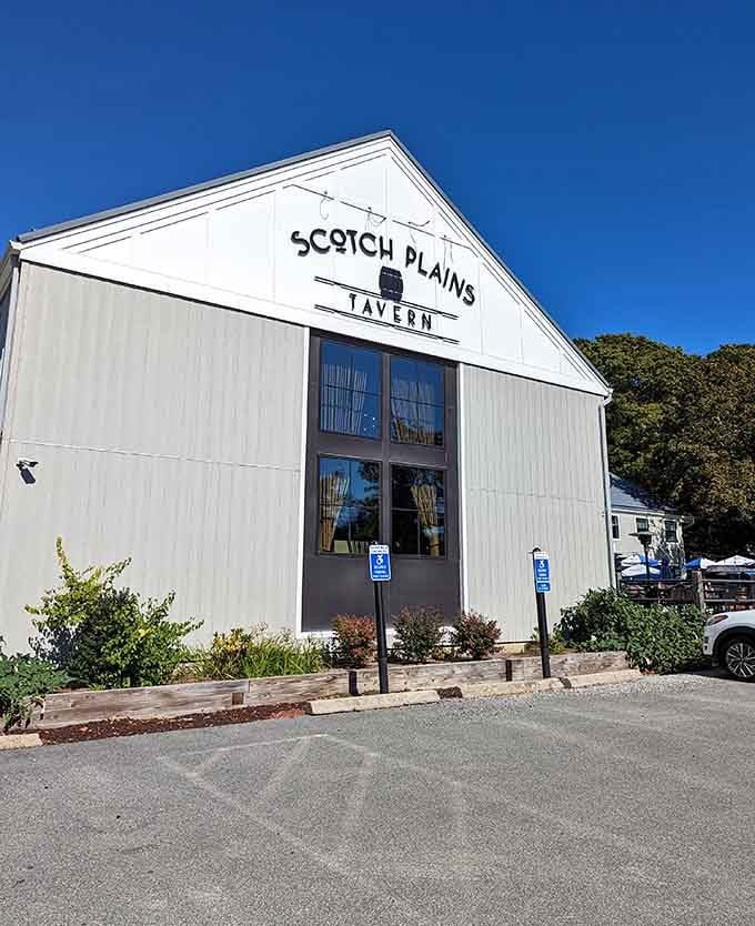 Scotch Plains Tavern's barn-style building suggests good times and great food await inside those white walls.