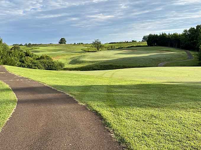 The Manor Golf Club's rolling greens offer challenging holes with views that'll distract even focused golfers.