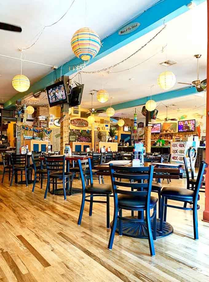 Plenty of tables waiting for you to claim one and settle in for a seafood feast worth writing home about.