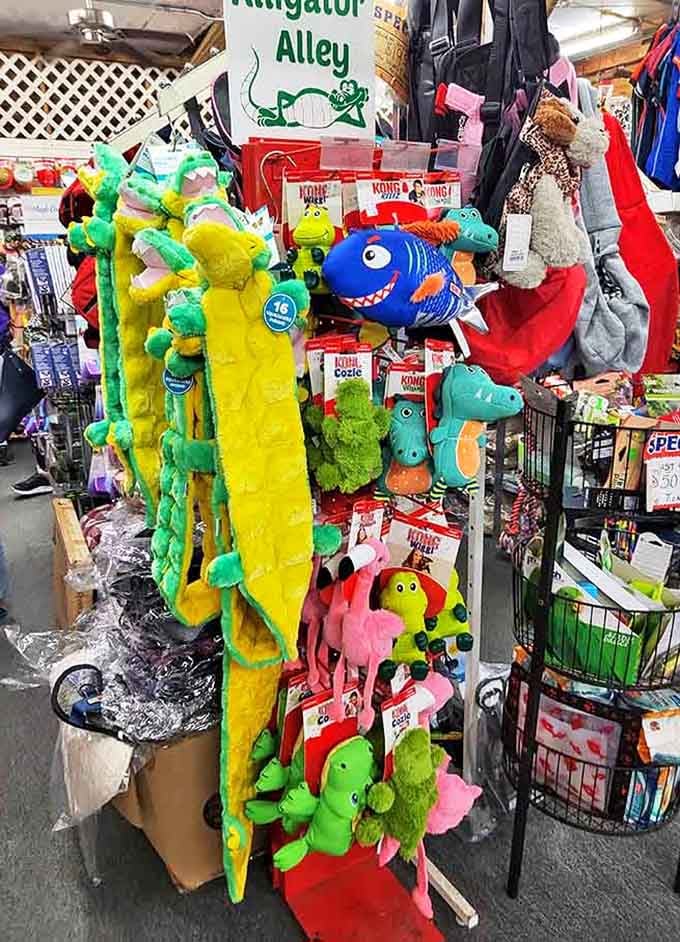 Plush gators and tropical toys bring smiles to kids while parents appreciate the wallet-friendly price tags.