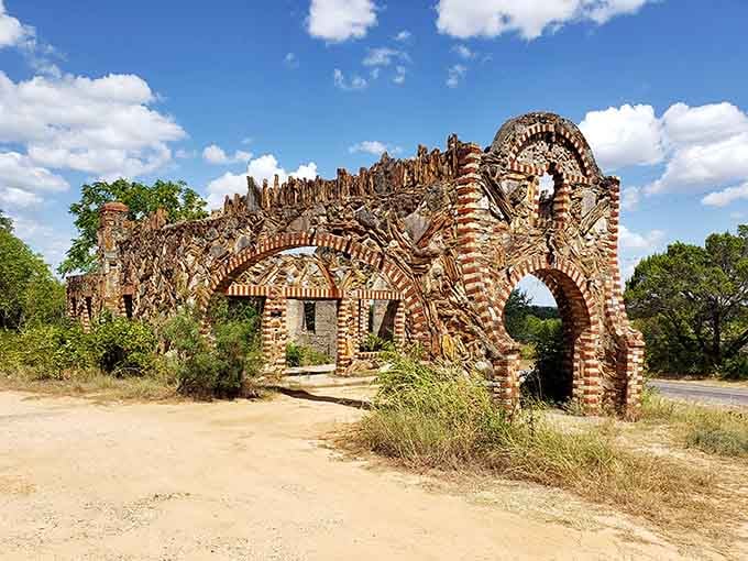 These romantic ruins remind us that even abandoned gas stations can become beautiful when Texas limestone is involved.