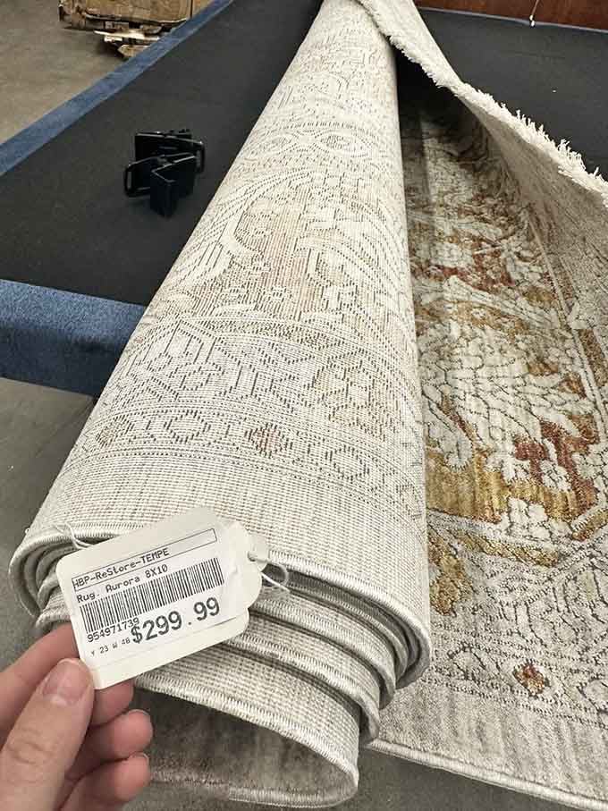 That moment when you realize the rug of your dreams costs less than dinner for two.