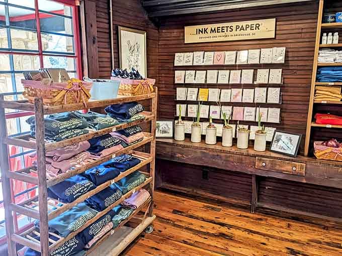 Locally made products and gifts line the walls, because supporting your neighbors never goes out of style.