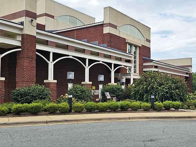 Patrick Beaver Memorial Library stands as a temple to knowledge, back when communities valued books over billboards.