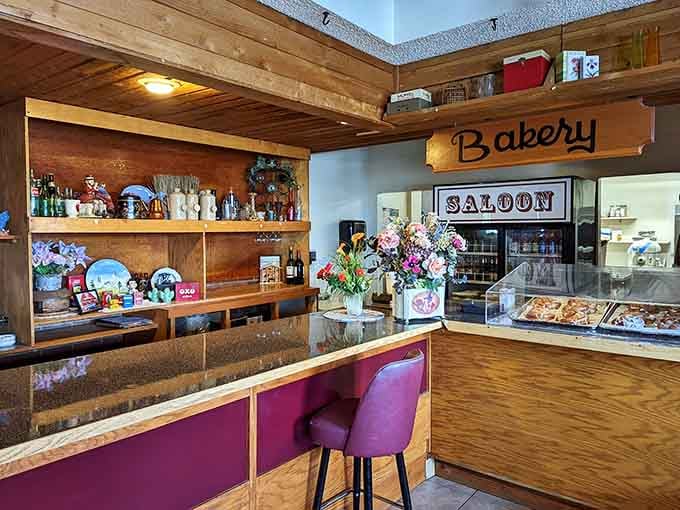 The bakery counter where dreams come true and willpower goes to die, one cinnamon roll at a time.