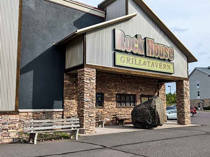 Stone and timber construction suggests someone took "building solid" as a personal challenge and won spectacularly.