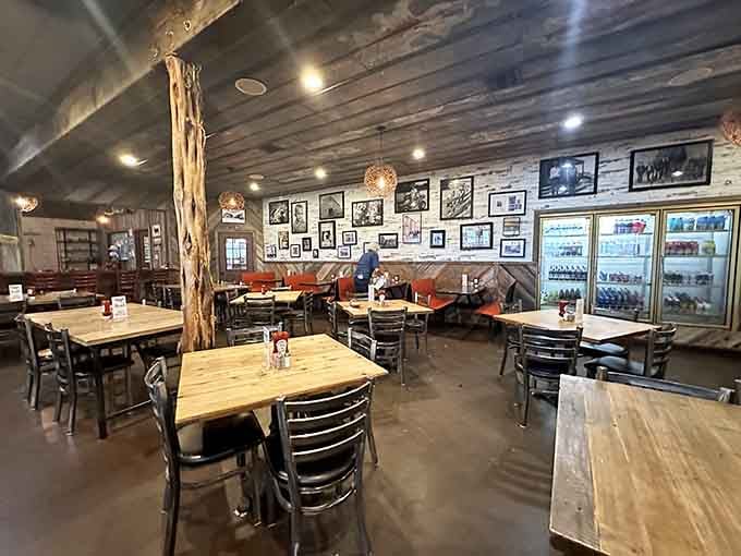 Plenty of seating means you won't be hovering over someone's table like a hungry vulture waiting patiently.