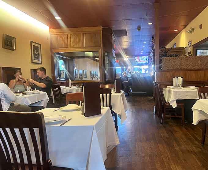 Real diners enjoying real food in a real restaurant, which is refreshing in an age of Instagram-first, flavor-second dining experiences.