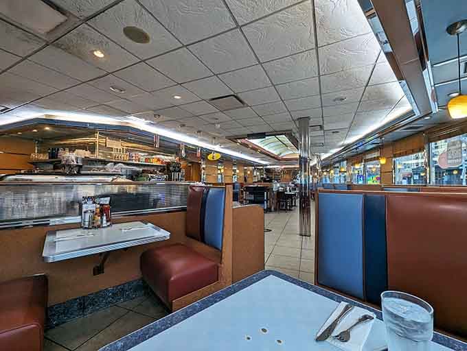 Vinyl booths that have cradled families, first dates, and solo diners seeking solace in pancakes for decades.