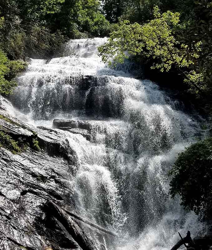 Up close, the power and grace of falling water reminds you why humans have been mesmerized by waterfalls since forever.