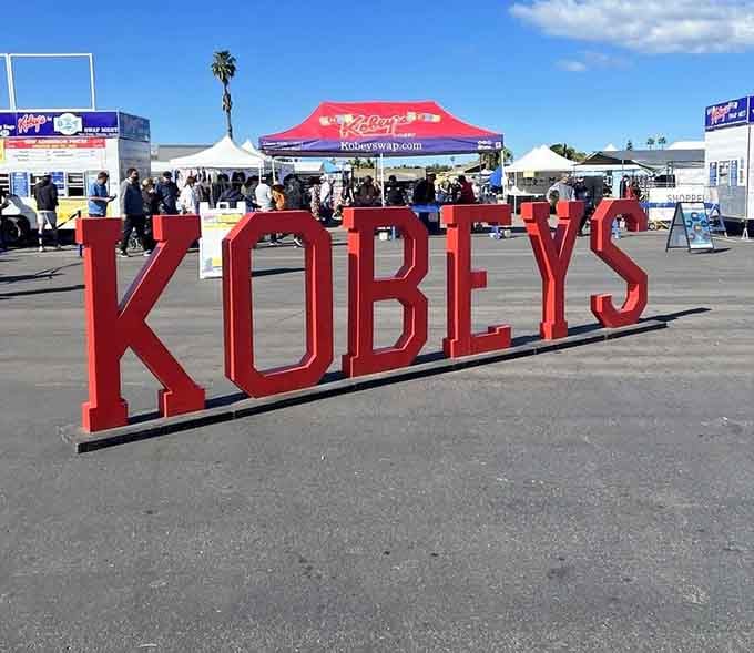 Those bold red letters announce your destination like Hollywood's sign, except here the stars are the deals you'll discover.