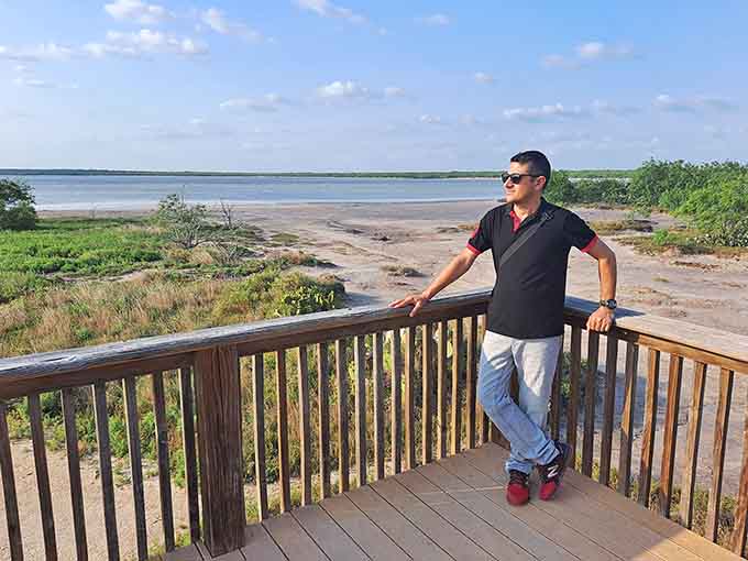 The observation deck offers panoramic views of this geological wonder that few Texans even know exists.