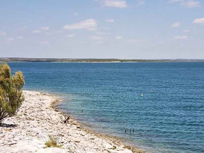 That shade of blue shouldn't exist in a desert, yet here we are, defying expectations.