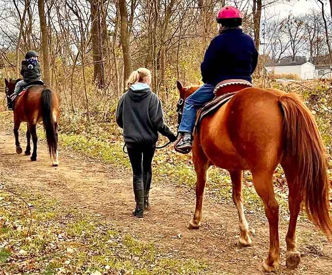 Trail rides through Lancaster County's beautiful landscape offer an authentic way to explore Pennsylvania Dutch Country together.