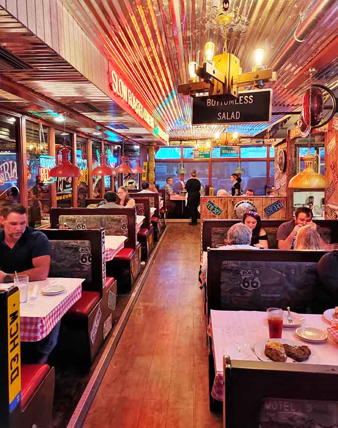 Real people enjoying real food in real time, this is what a beloved local institution looks like.