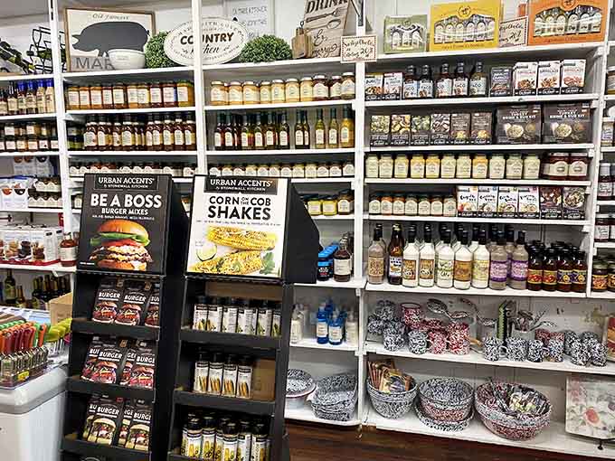 This isn't clutter, it's carefully curated abundance, offering everything from local specialties to practical necessities in one charming space.